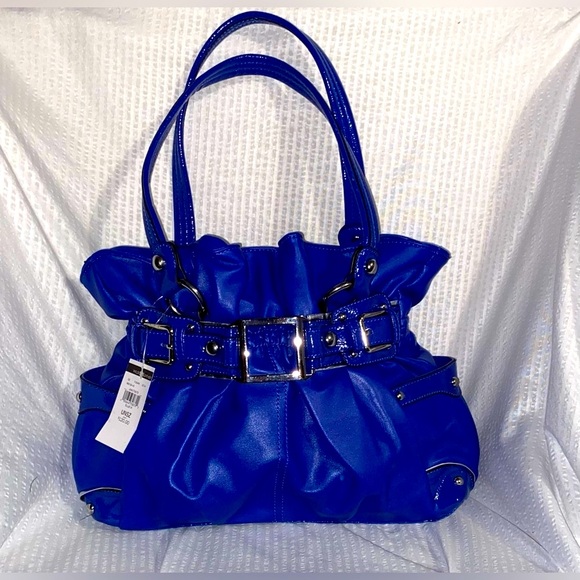 Wilsons Leather | Bags | Wilsons Leather Blue Slouchy Shoulder Bag With ...